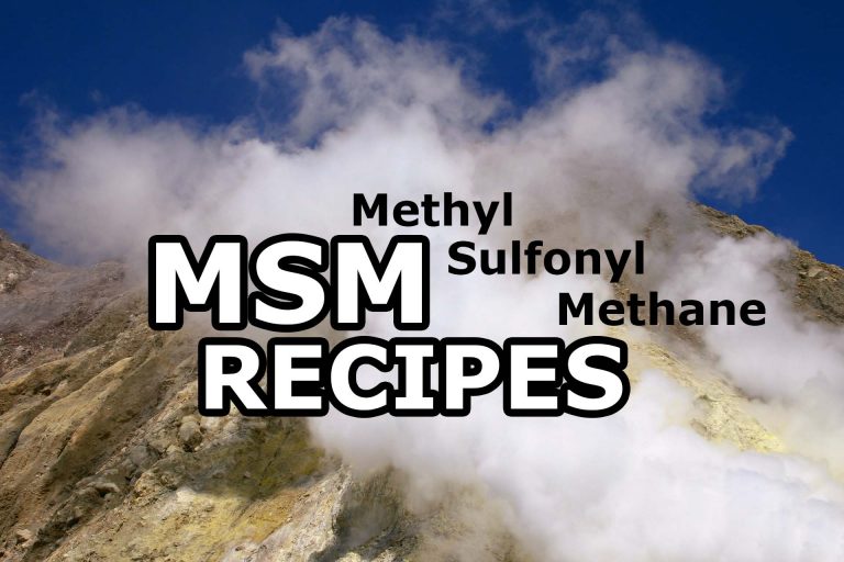 MSM (Methylsulfonylmethane) and Sulfur: Safety, Benefits, Recipes ...